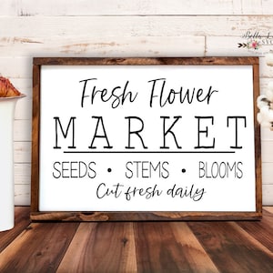 Farm Fresh Flowers Sign Svg, Farmhouse Sign Svg, Farmhouse Svg, Farm ...