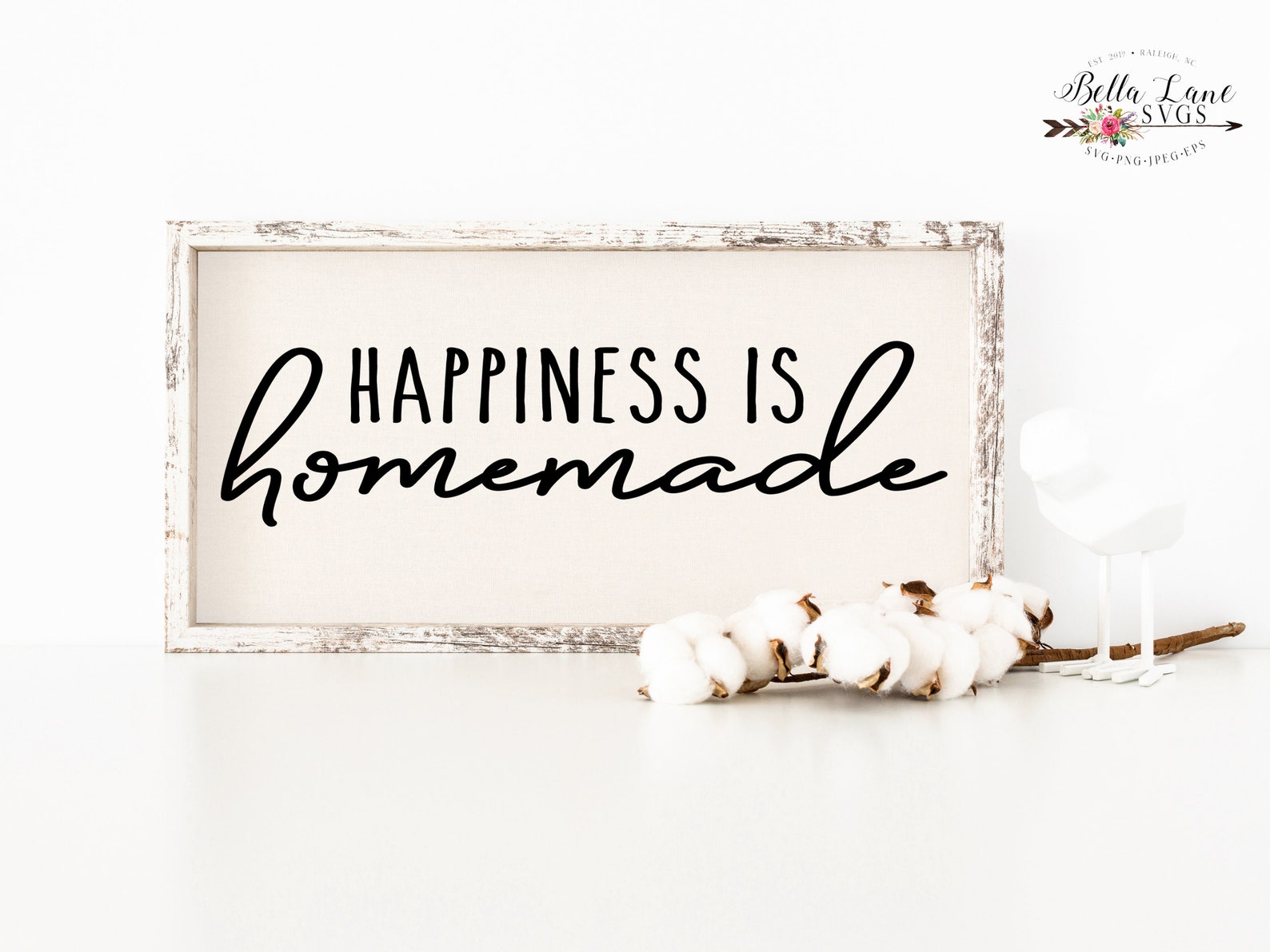 Happiness is Homemade Sign Svg Farmhouse Sign Svg Farmhouse - Etsy