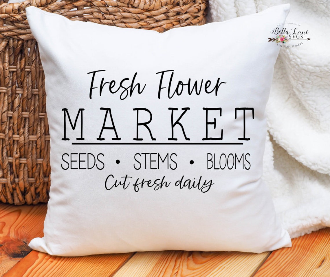 Farm Fresh Flowers Sign Svg Farmhouse sign svg Farmhouse | Etsy