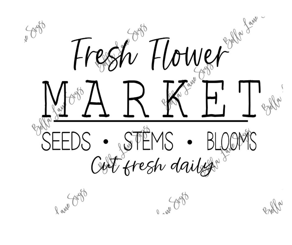 Farm Fresh Flowers Sign Svg Farmhouse sign svg Farmhouse | Etsy