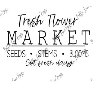 Farm Fresh Flowers Sign Svg, Farmhouse Sign Svg, Farmhouse Svg, Farm ...