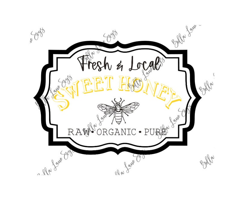 Local Sweet Honey Farmhouse Sign Svg Honey Svg Honey Sign - Etsy