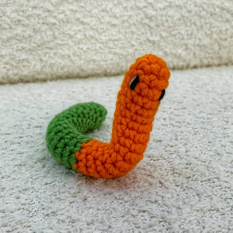 Crocheted Gummy Worms | Worm Plushie | Amigurumi Candy Worm | Bug ...