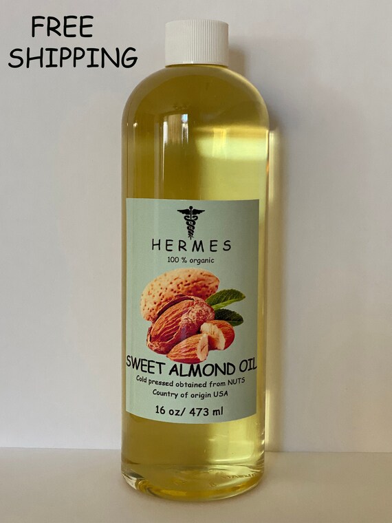 SWEET ALMOND OIL 16 Oz Organic Cold Pressed | Etsy
