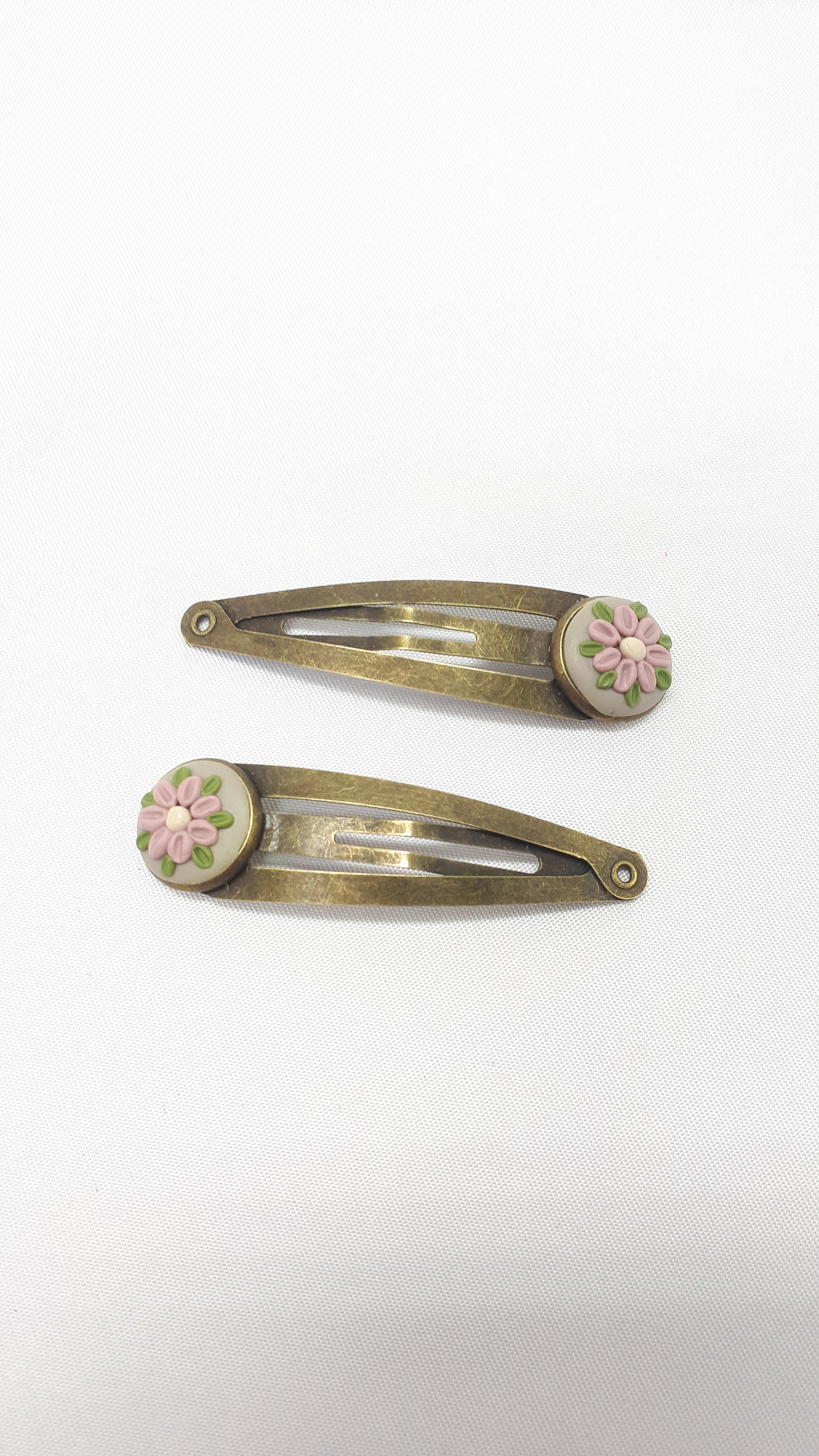 Accessories-hair Clips-polymer Clay-gift for Her-round Hair Pins-taupe ...