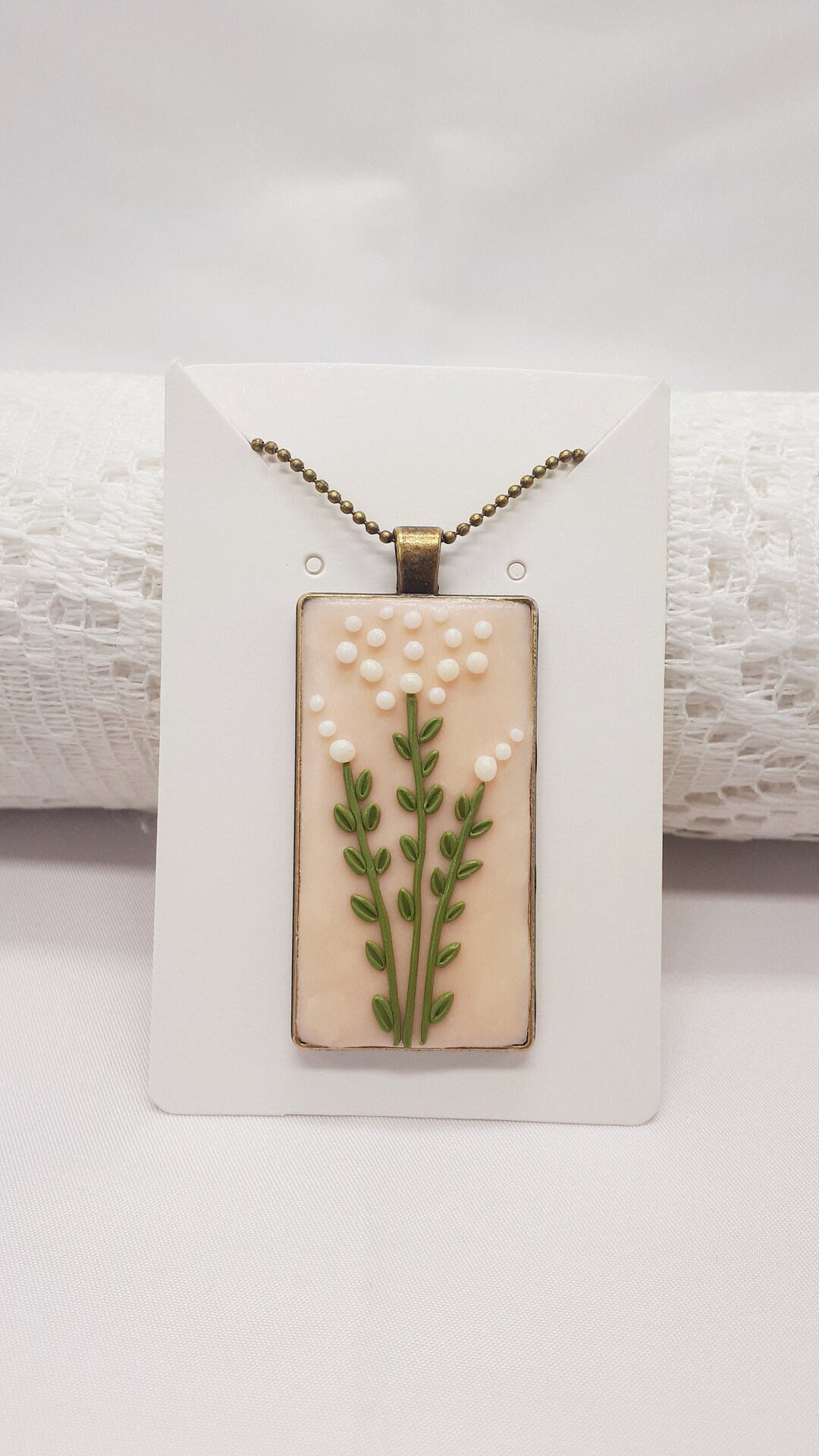 Joyería-Collar Arcilla Polimérica-Regalo-Accesorios-Collares Rectángulo ...