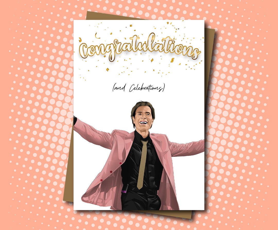 Cliff Richard Inspired Congratulations Card - 100% Recycled Greeting ...