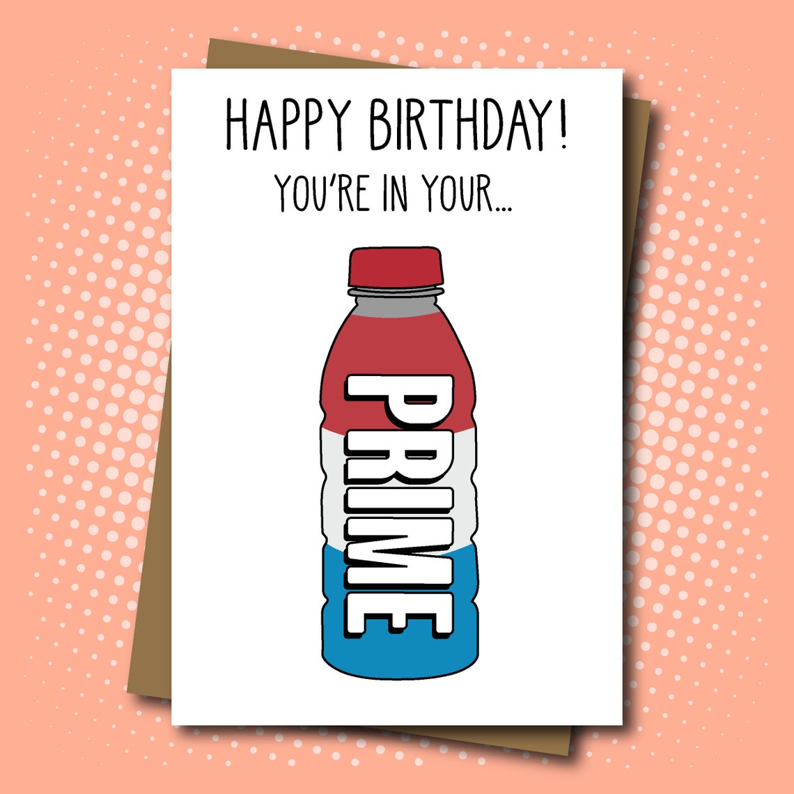 Prime Hydration Energy Drink Inspired Birthday Card - Etsy UK