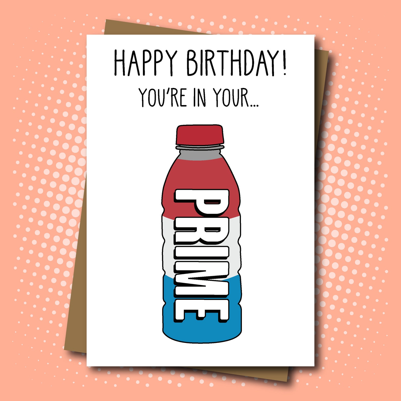 Prime Hydration Energy Drink Inspired Birthday Card - Etsy UK