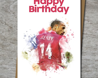 Arsenal Birthday Card | Etsy