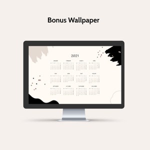 2021 Desktop Wallpaper Organizers, Minimalist Computer Background ...