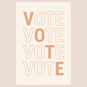 Vote Print, 2020 Election Campaign, Digital Voting Poster, Elections ...