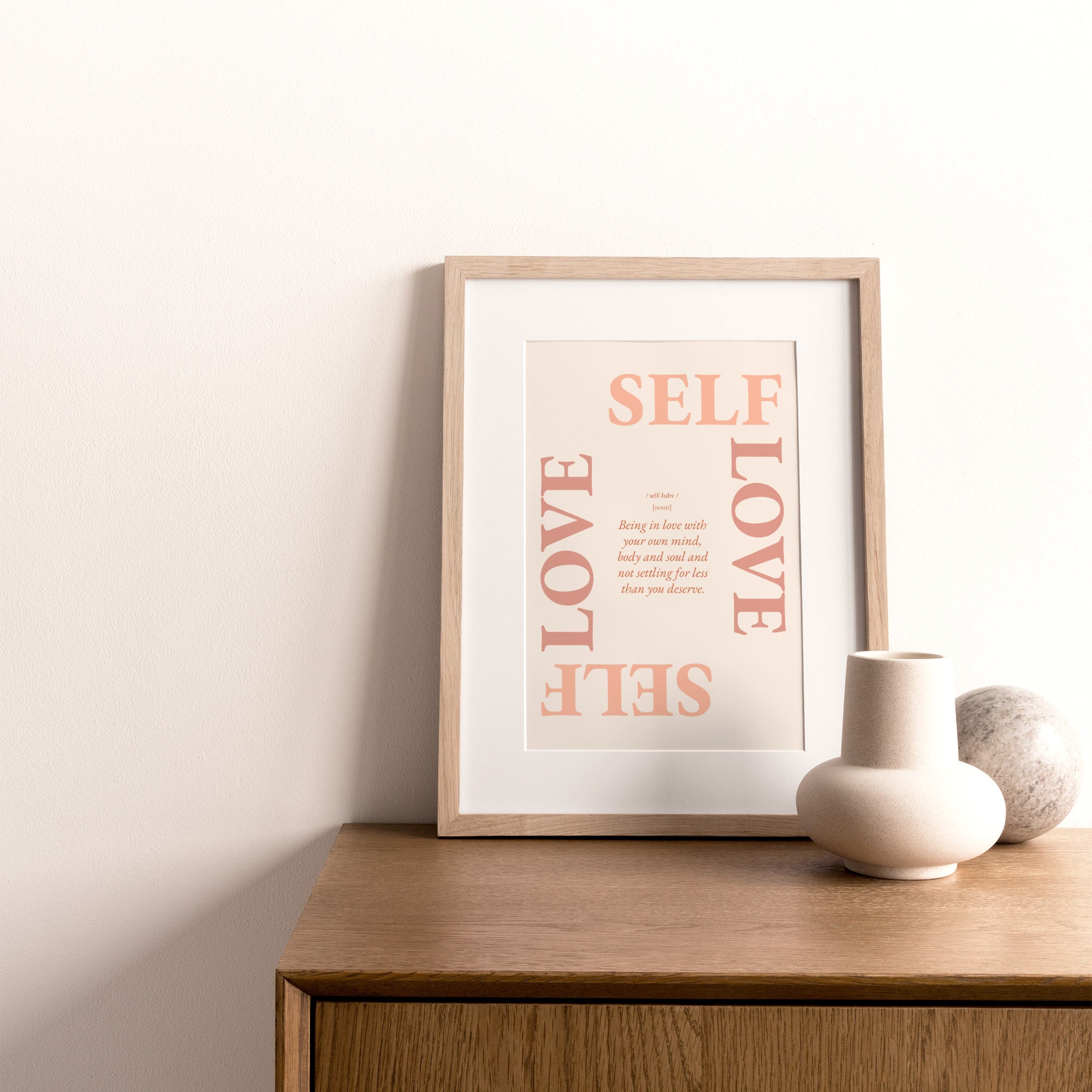 Self Love Art Set Love Definition Print Love Myself Print | Etsy
