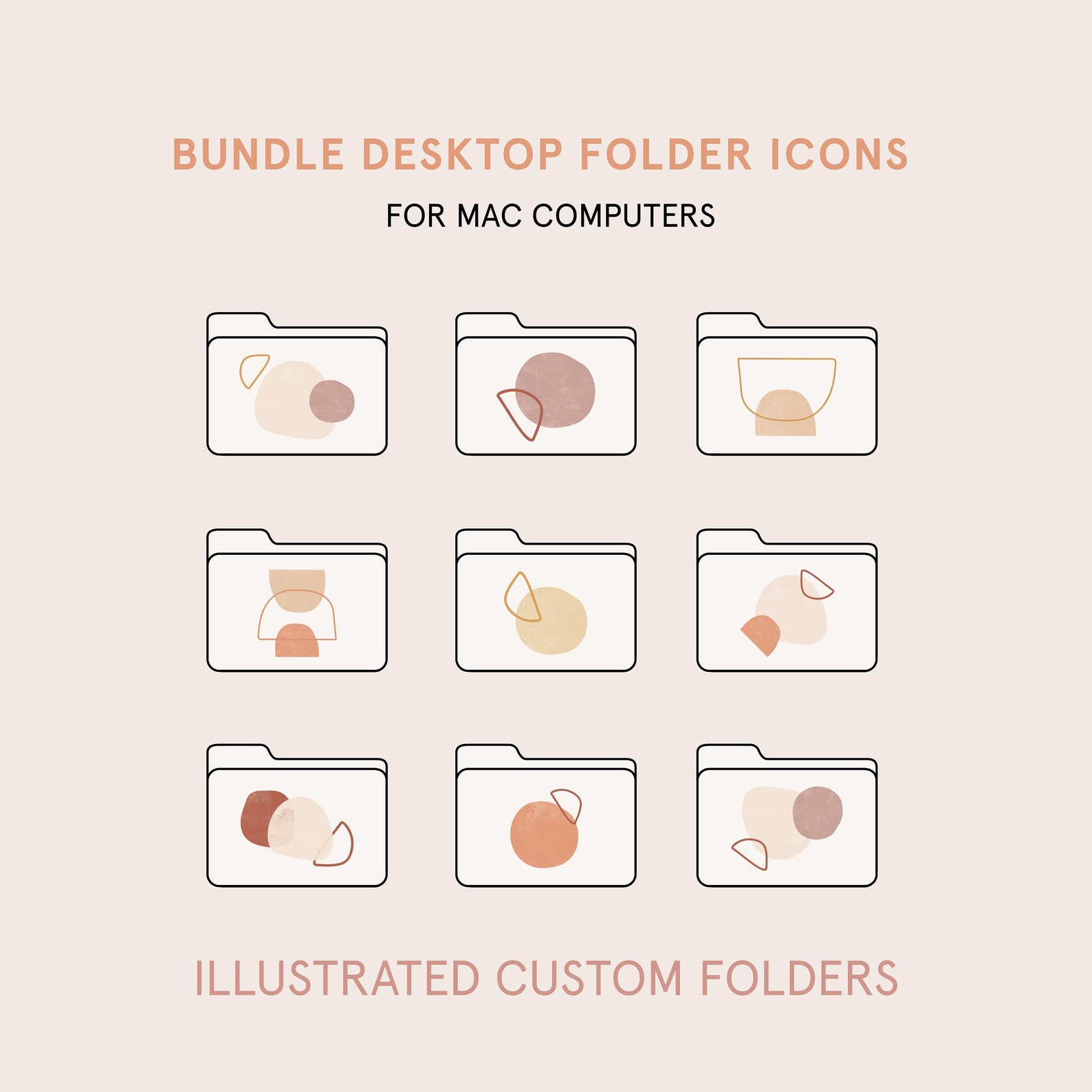 Custom Folder Icons for Mac Computers Mac Desktop Icons - Etsy