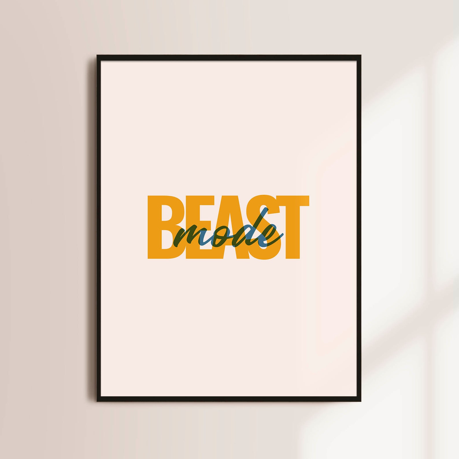 Beast Mode Print: Motivational Gym Wall Art (digital Download) - Etsy