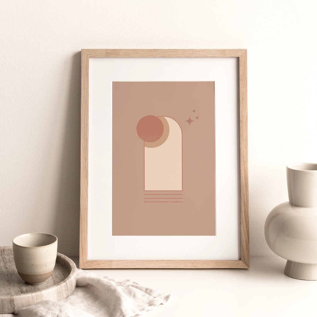 Abstract Morocco Art Print: Boho Earthy Colors (digital Download) - Etsy