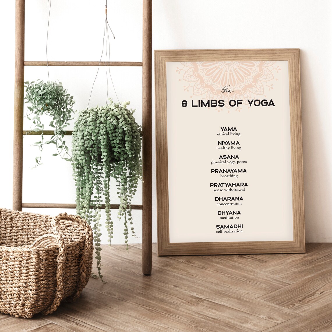 8 Limbs of Yoga Poster Asthtanga Yoga Home Decor Spiritual - Etsy