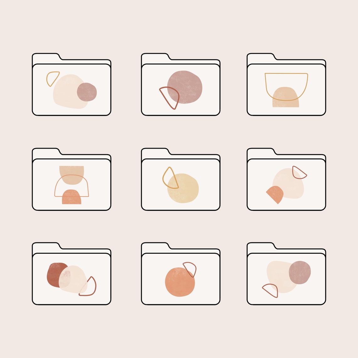 Custom Folder Icons for Mac Computers Mac Desktop Icons | Etsy