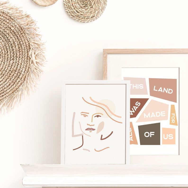 Equality Poster Set: Multicultural Art, Solidarity Print (digital ...