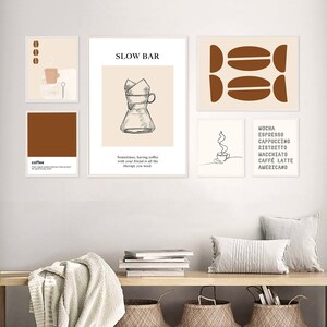 Coffee Bar Print Set: Modern Minimalist Cafe Art (digital Download) - Etsy