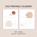 Printable 2022 Wall Calendar Boho Monthly Calendar Printable - Etsy