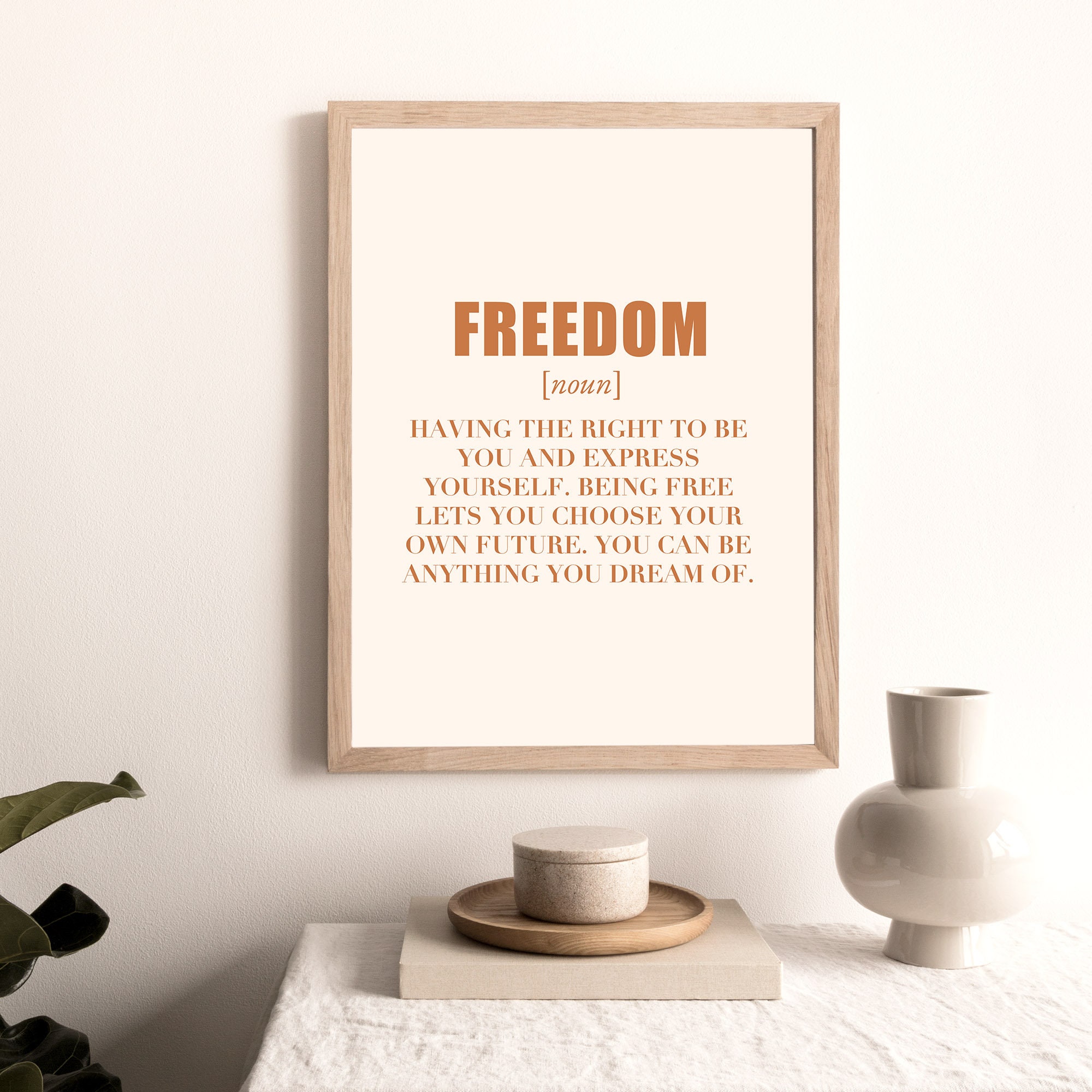 Freedom Definition Print Inspirational Art Word Definition - Etsy