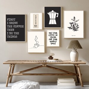 Coffee Art Print, Moka Pot Print, Coffee Maker Poster, Vintage Kitchen ...