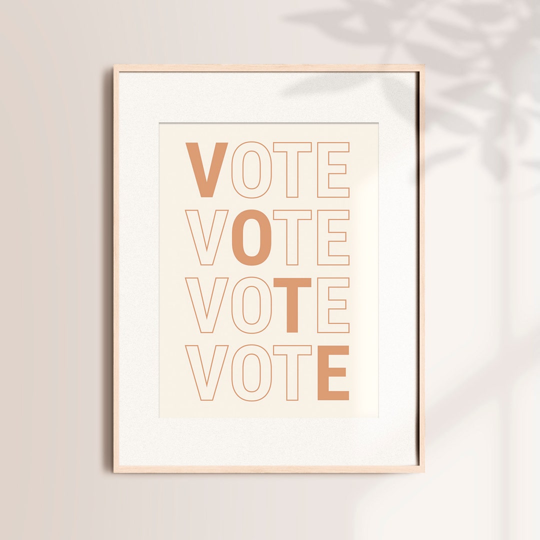 Vote Print, 2020 Election Campaign, Digital Voting Poster, Elections ...
