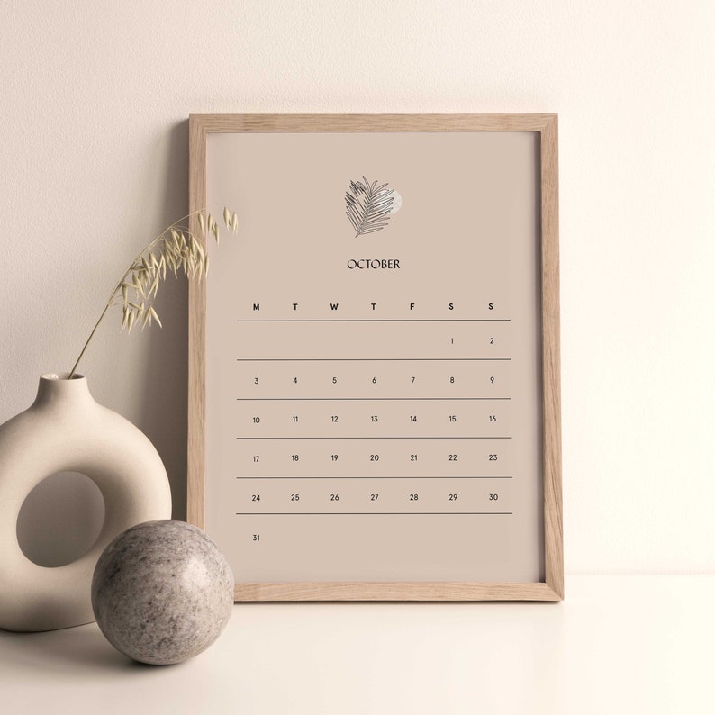 Printable 2022 Wall Calendar Art Deco Monthly Calendar - Etsy