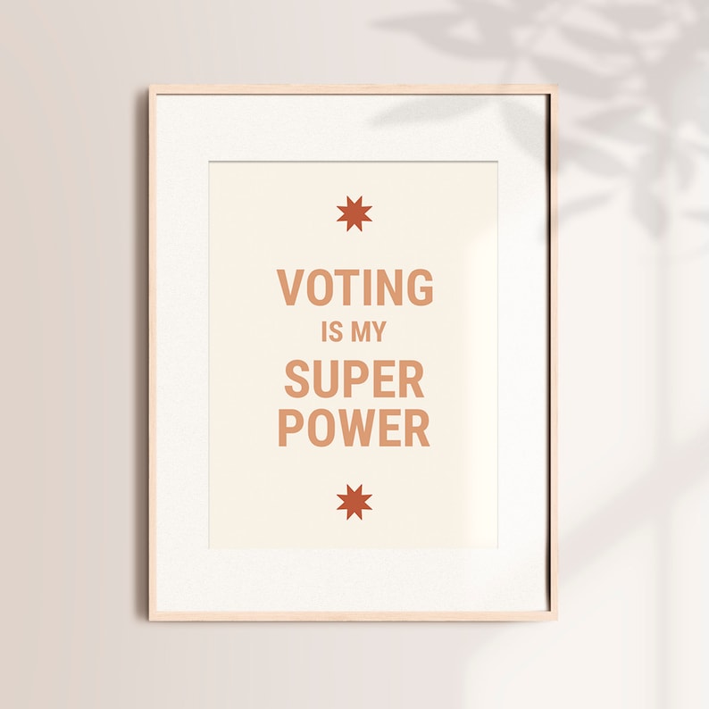 Vote print Digital voting poster 2020 Elections print | Etsy