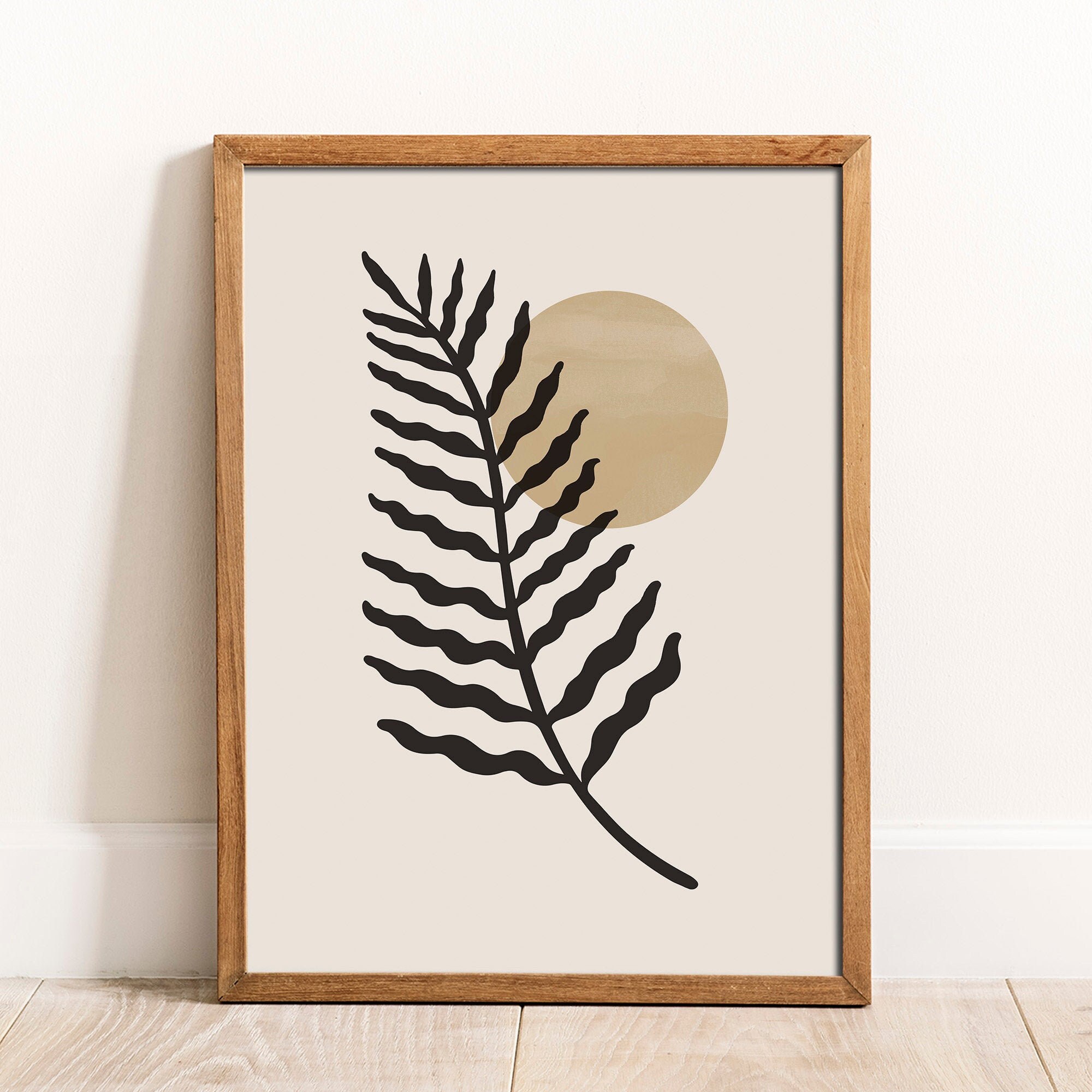 Boho Botanical Print Boho Home Decor Fern Leaves Print | Etsy