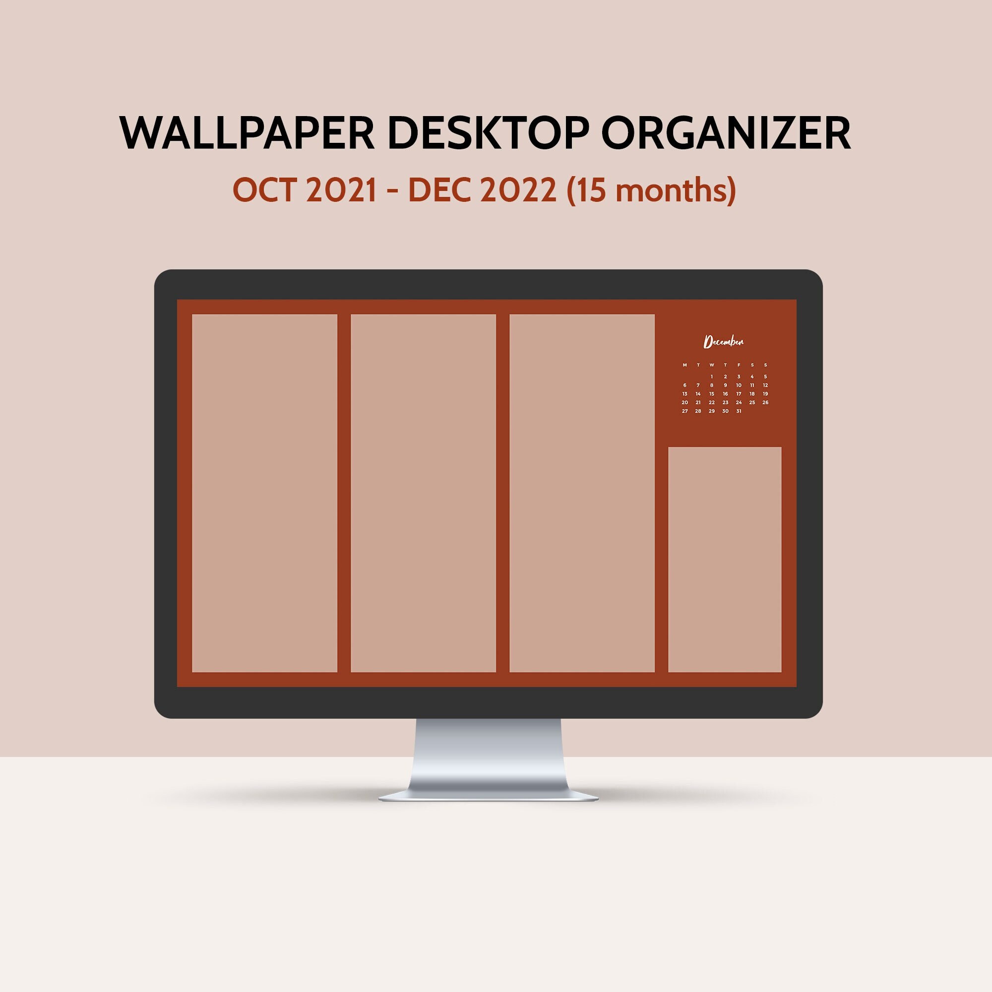 Digital Wallpaper Desktop Wallpaper Organizer Computer - Etsy