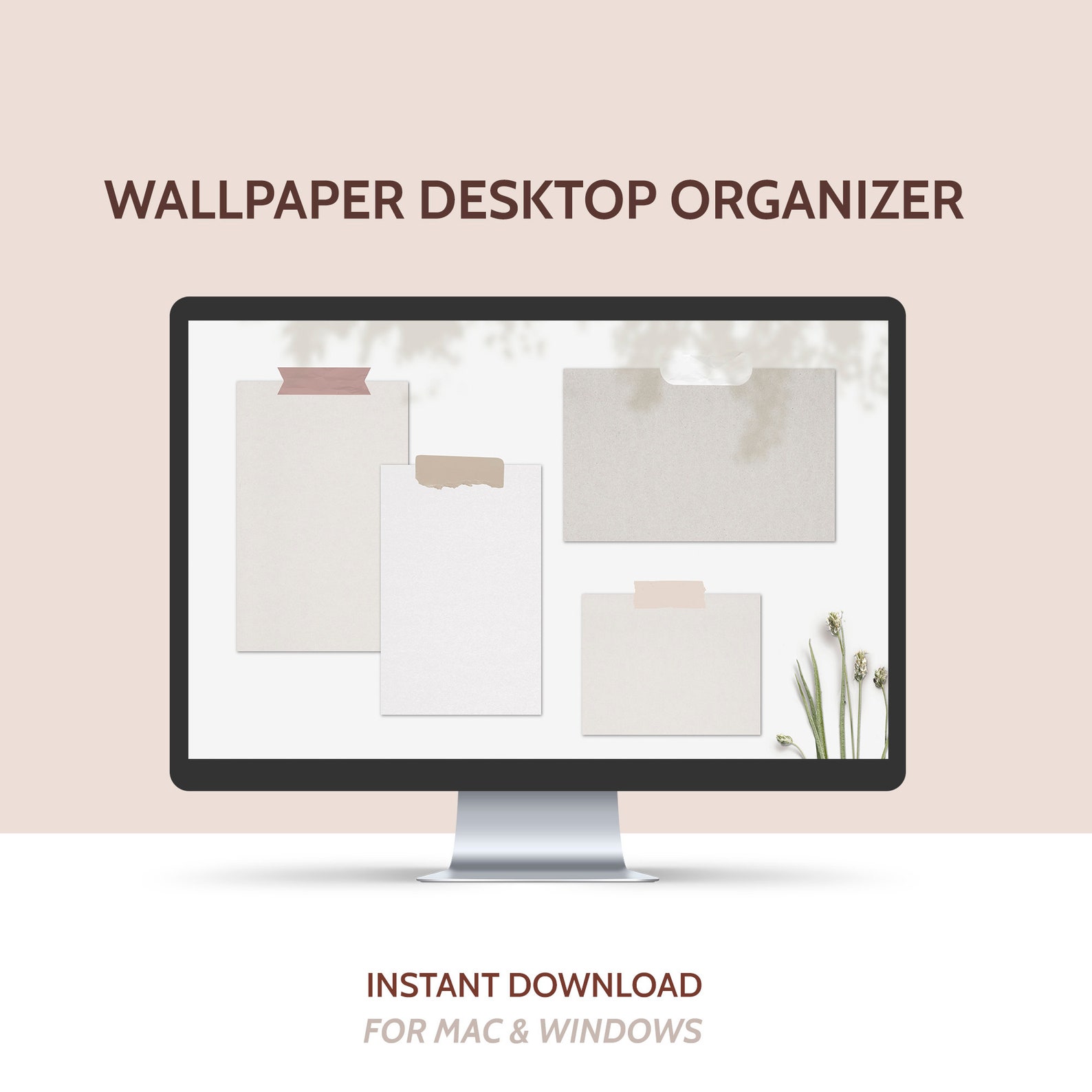 Desktop Wallpaper Organizer Desktop Folder Icons Macbook - Etsy