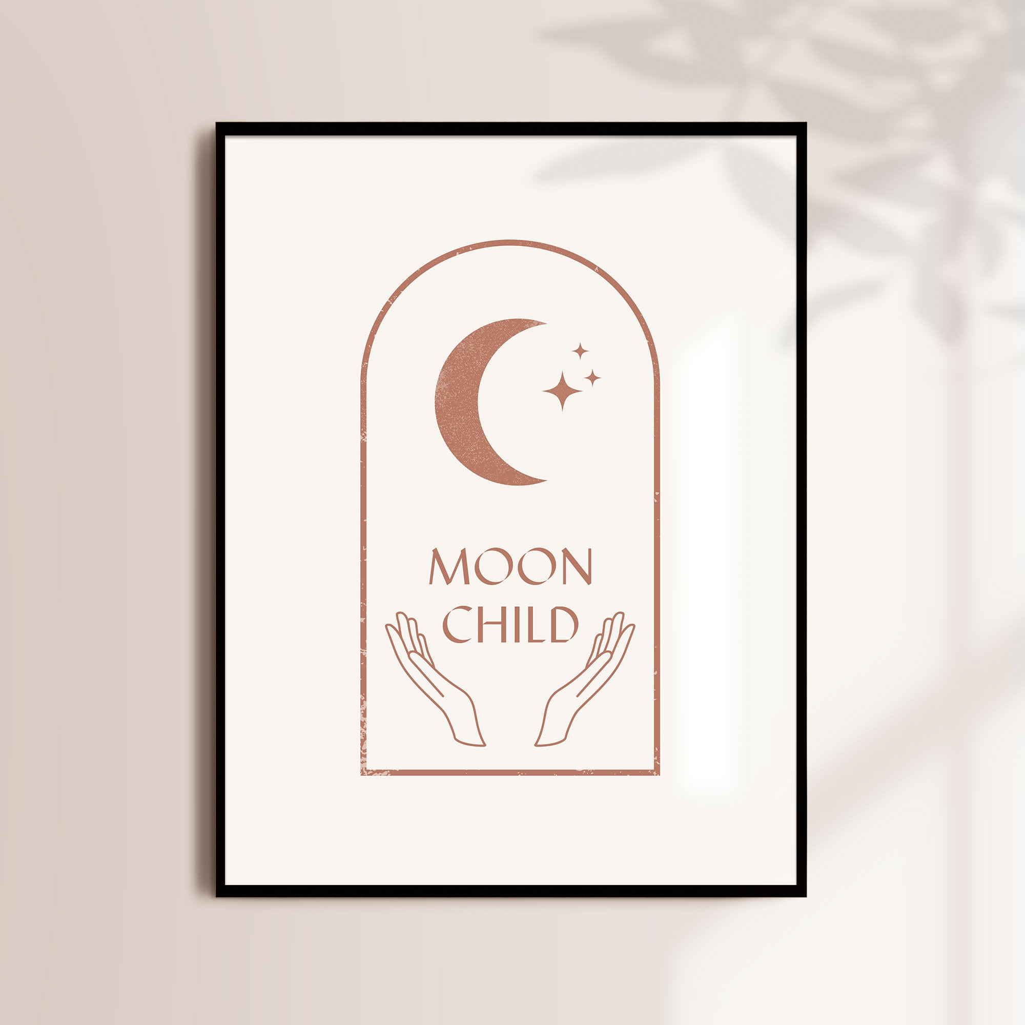 Moonchild print Moon child printable art Boho home decor | Etsy