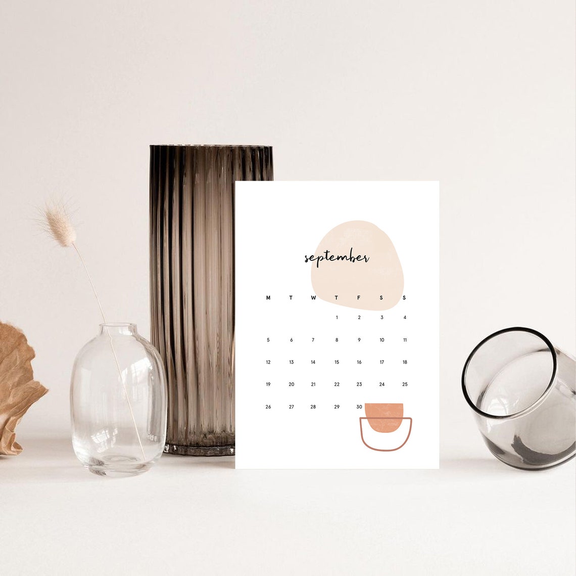 Printable 2022 Wall Calendar Boho Monthly Calendar Printable | Etsy