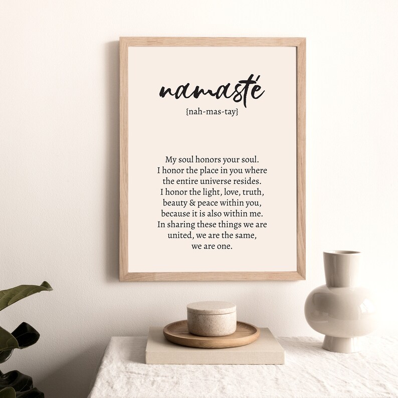Yoga Art Print Set: Sun & Moon Salutation, Namaste (digital Download ...