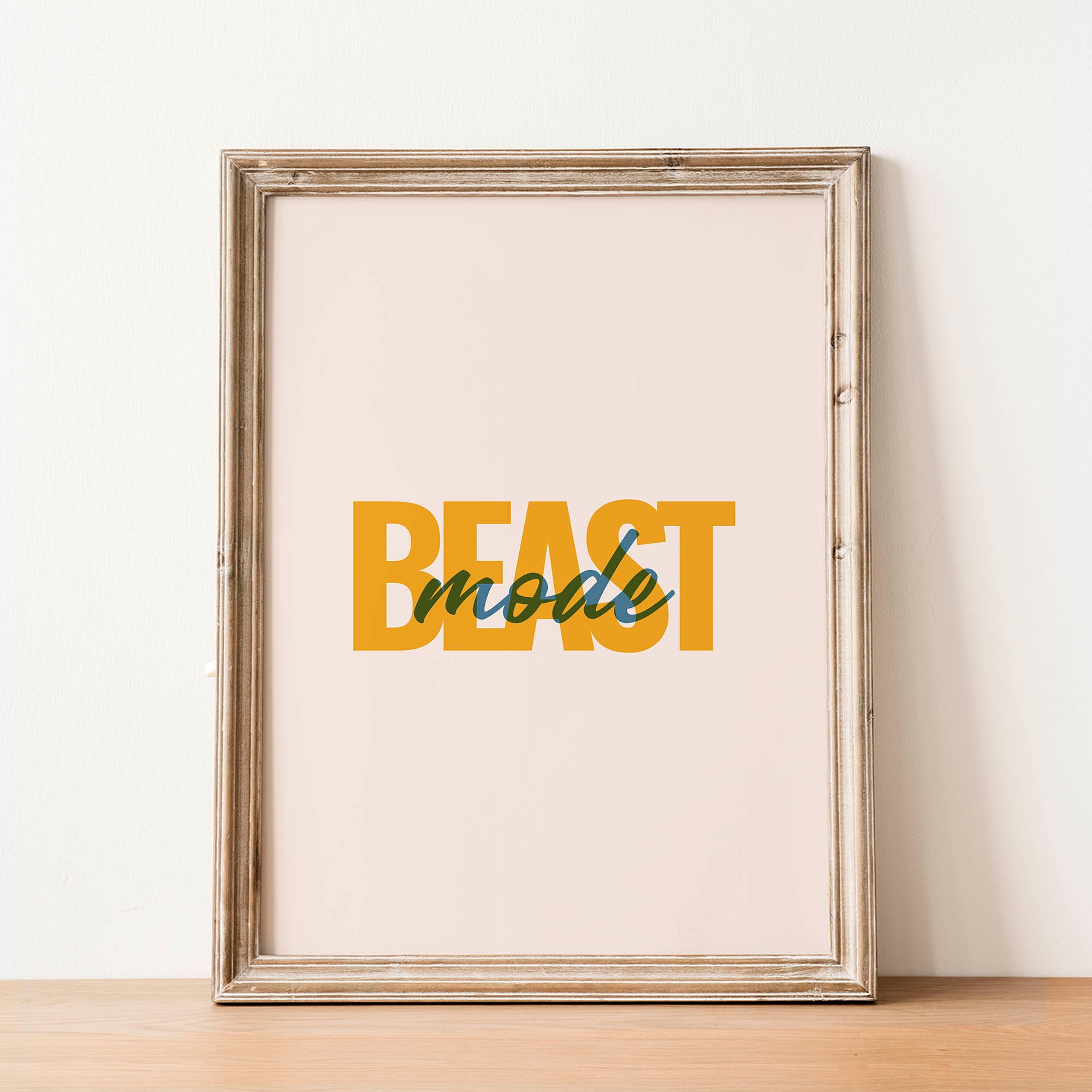 Beast Mode Print: Motivational Gym Wall Art (digital Download) - Etsy