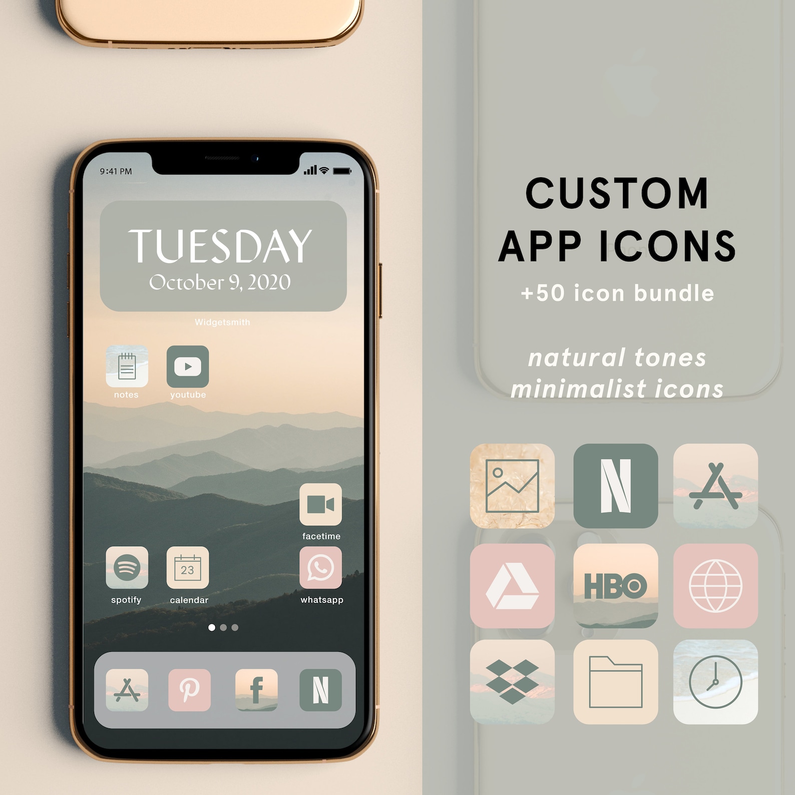 IOS App Icon Bundle App cover iphone Aesthetic app icons | Etsy