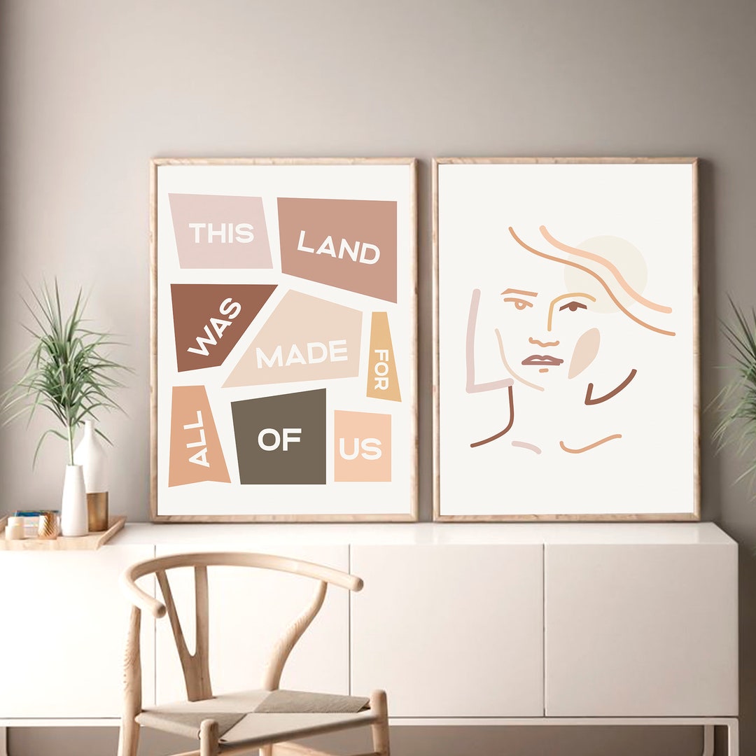 Equality Poster Set: Multicultural Art, Solidarity Print (digital ...