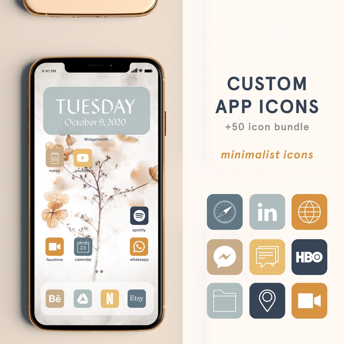 App Icons Blue and Yellow Ios App Icon Bundle App Cover - Etsy