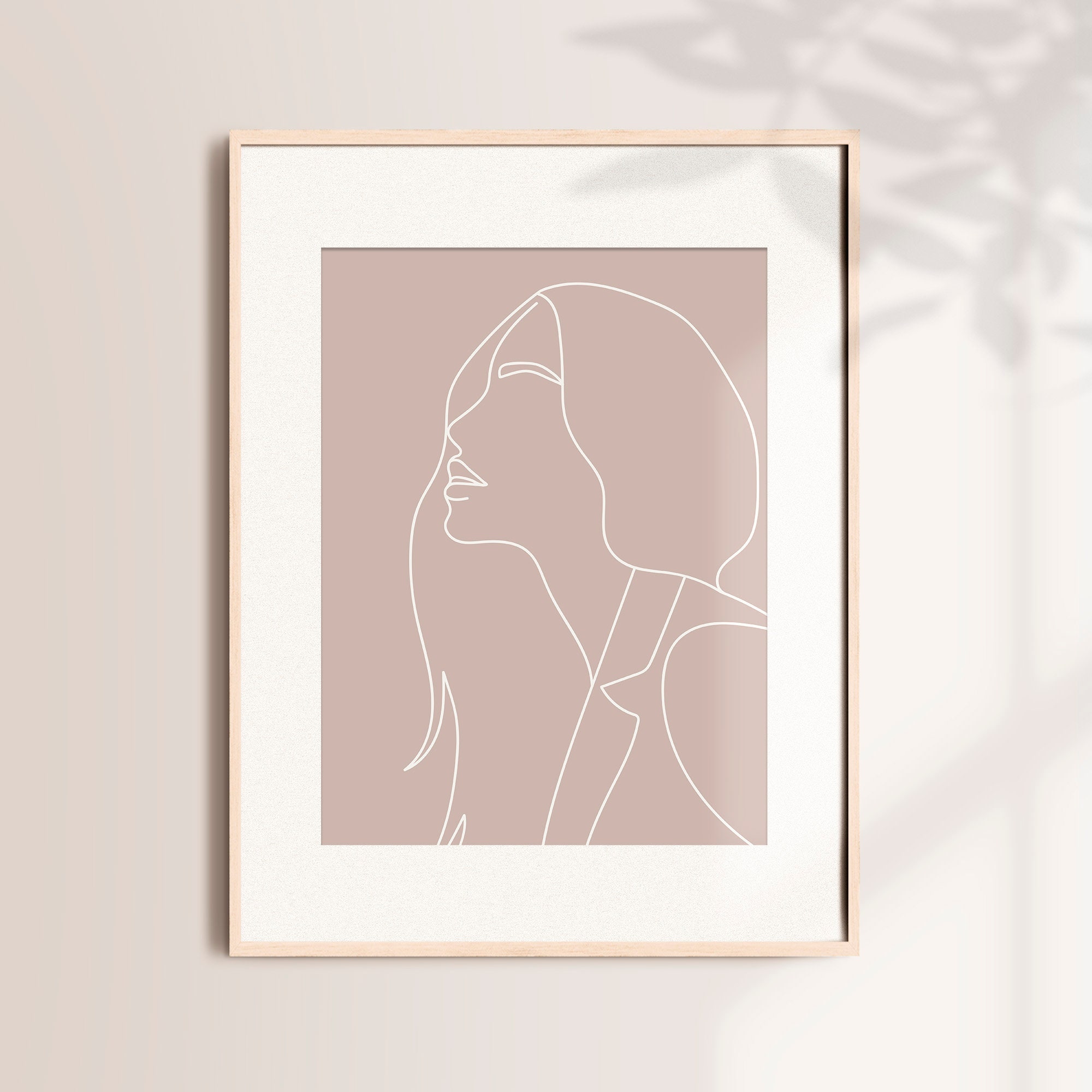 Female line drawing Fashion wall art Woman line art drawing | Etsy