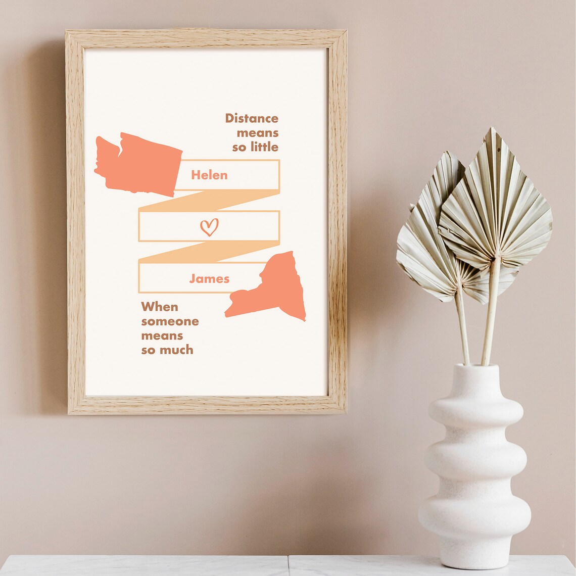 Custom Long Distance Relationship Gift Moving Away Gift | Etsy