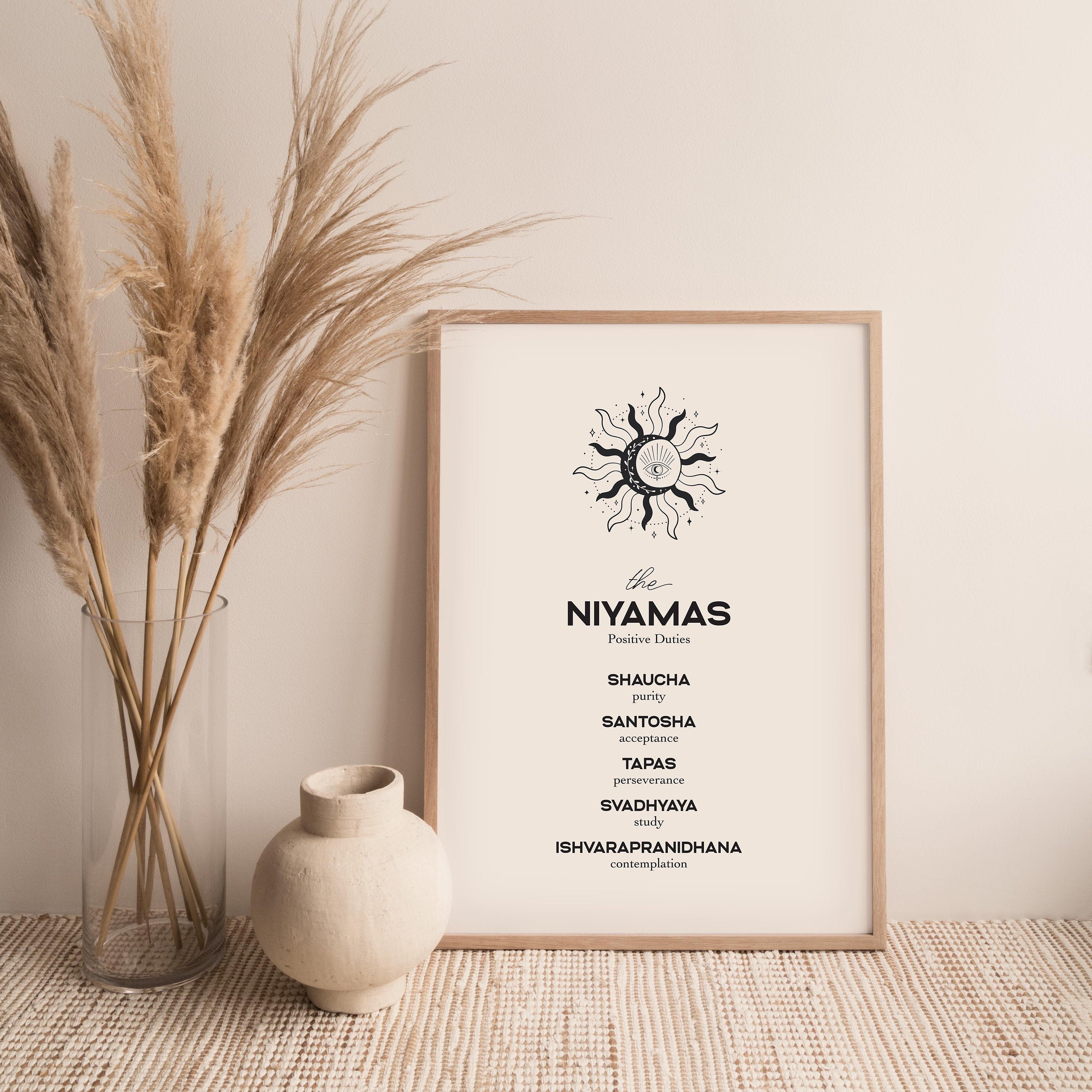 Yama Niyama Prints: Ashtanga Yoga Poster Set (digital Download) - Etsy
