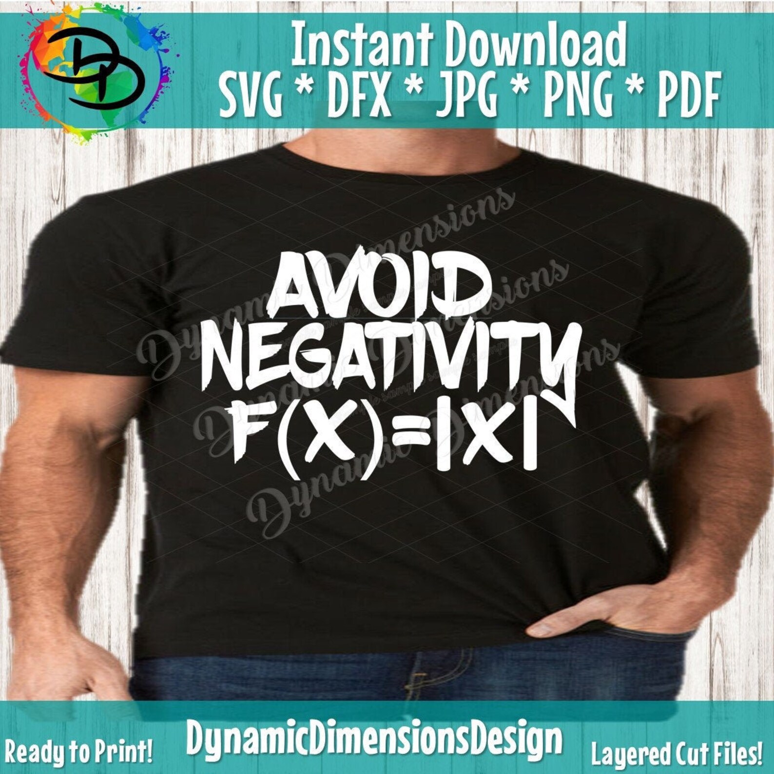 Math SVG Math Cut File Avoid Negativity Math Teacher Funny | Etsy