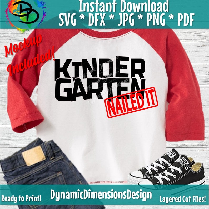 Grad Svg Kindergarten Svg Nailed It Straight Outta of - Etsy