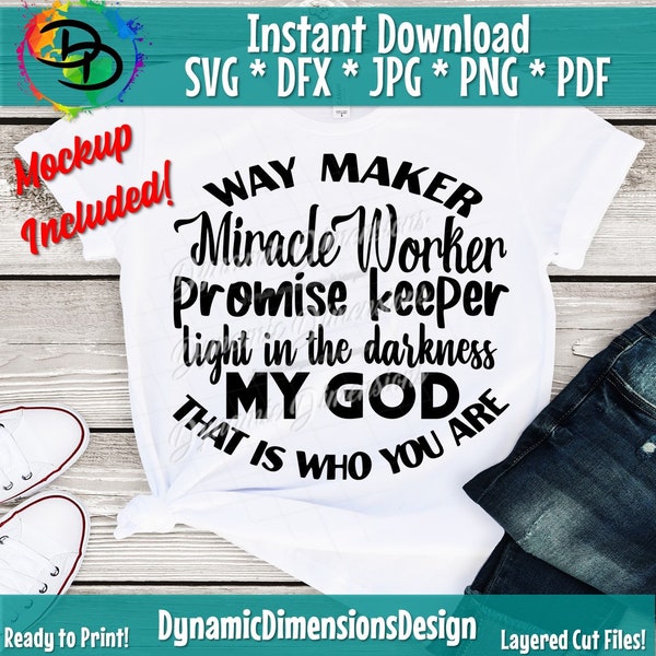 Way Maker Svg - Etsy