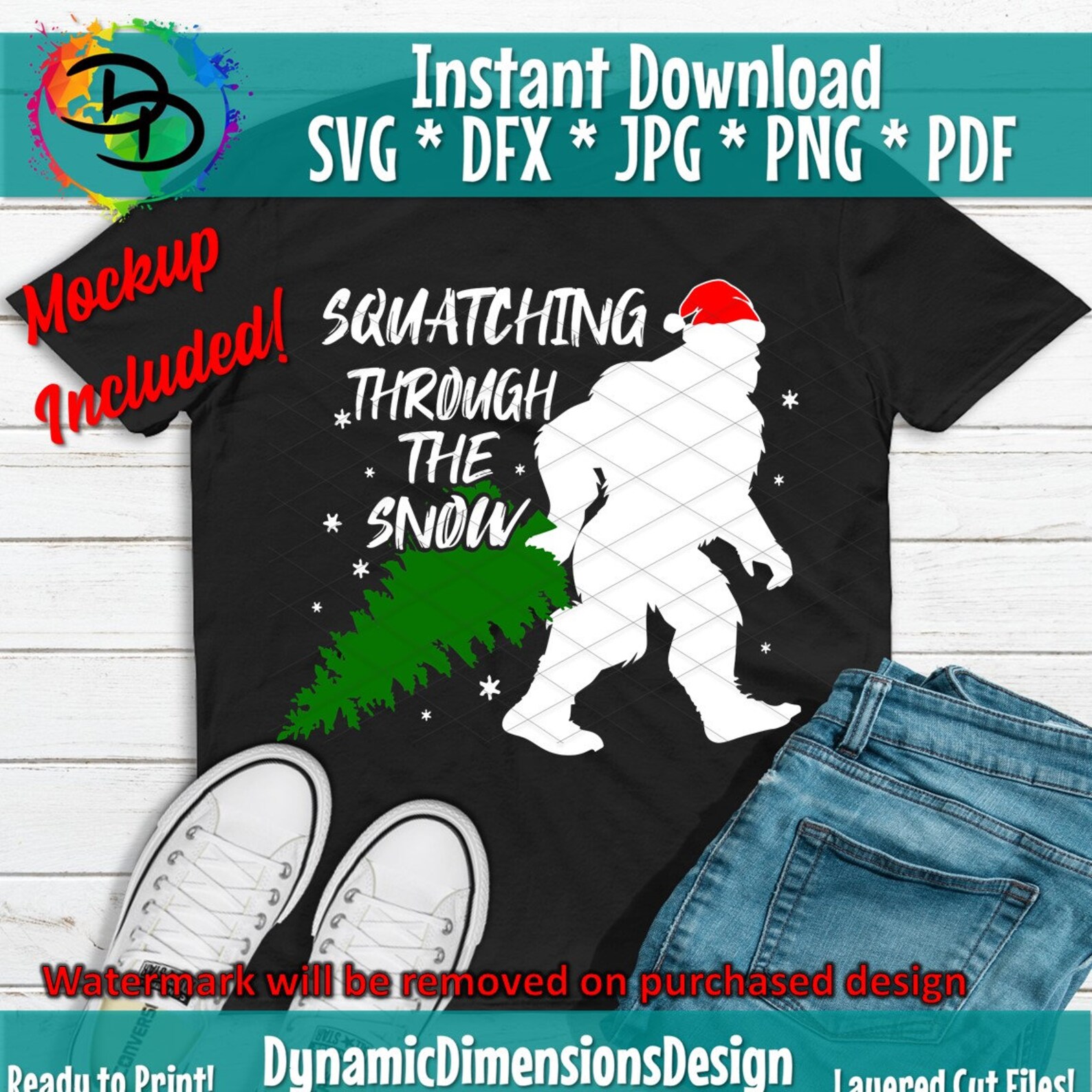 Squatching Through the Snow Sasquatch Svg Yeti Svg Bigfoot | Etsy