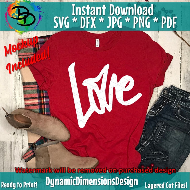 Love Script Love Valentine SVG Valentines Day SVG Love | Etsy