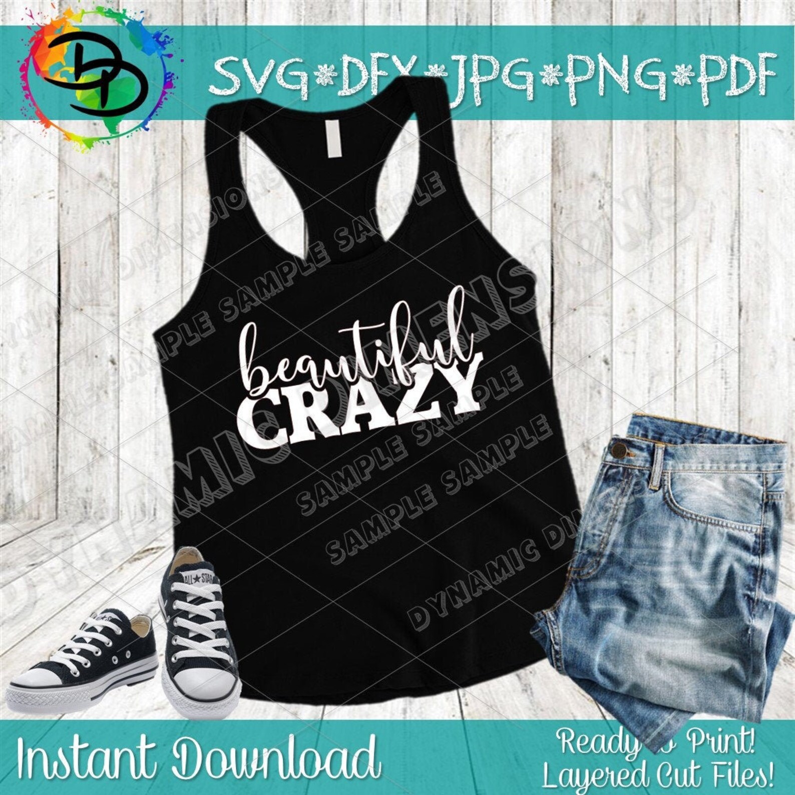 Beautiful Crazy Svg Country Svg Beautiful Crazy Svg - Etsy