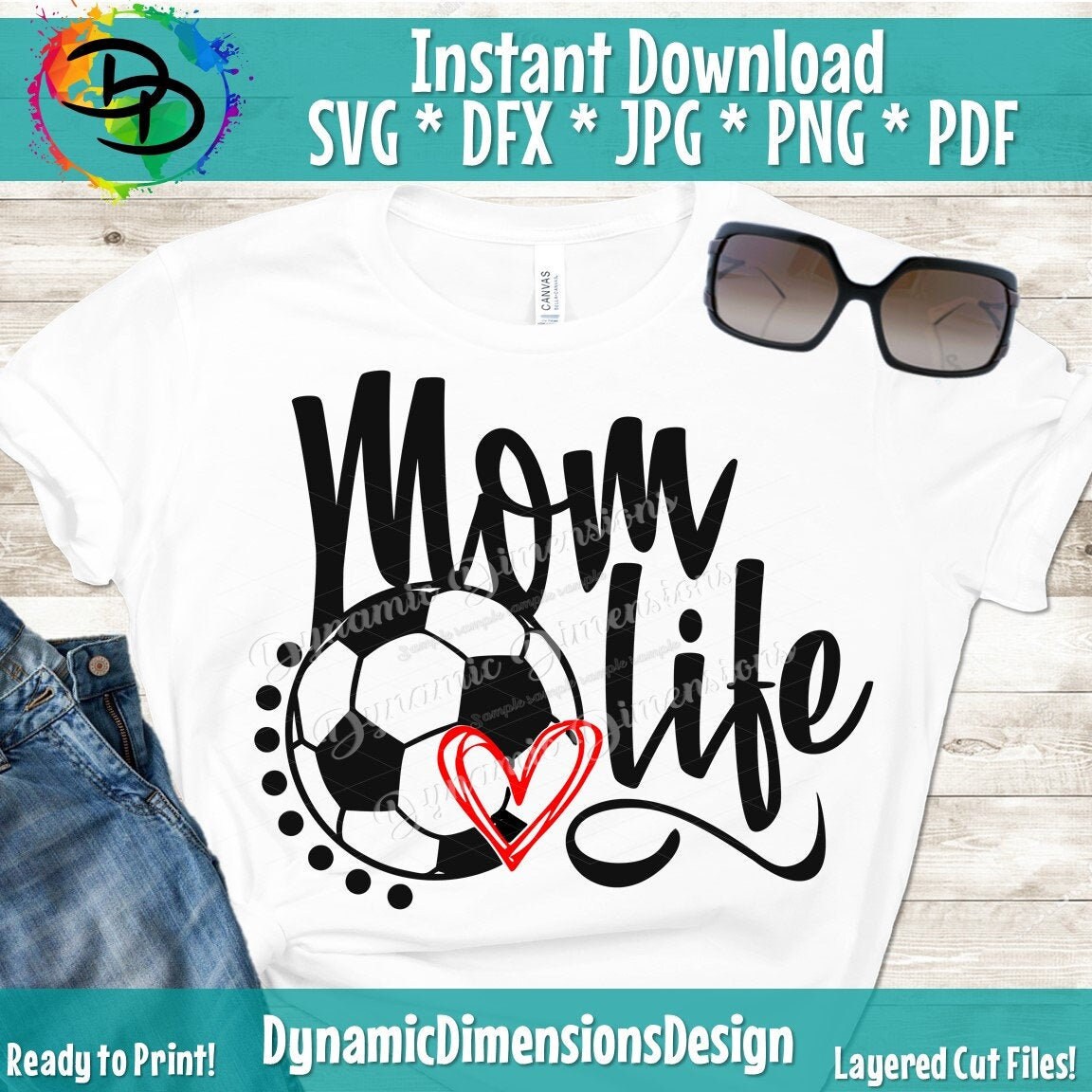 Soccer SVG Mom Svg Soccer Life SVG Soccer Design Soccer | Etsy